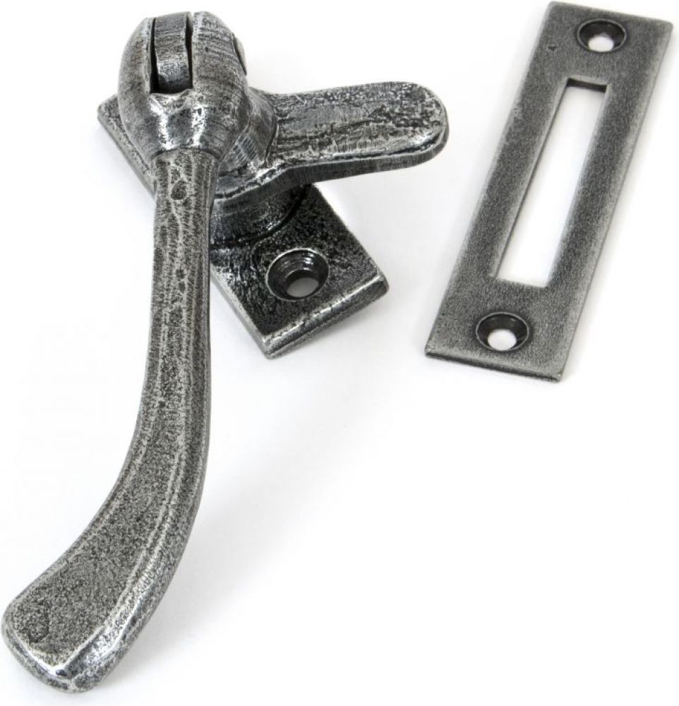 Anvil 33668 Pewter Handforged Peardrop Window Fastener - Window Fasteners