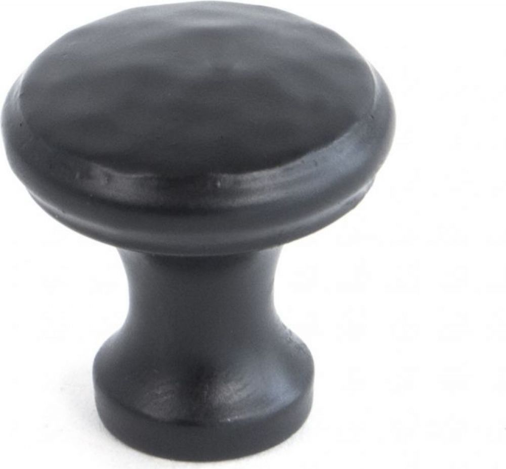 Anvil 33840 Black Iron Beaten Cabinet Knob 20mm - Black Round Cabinet Knobs
