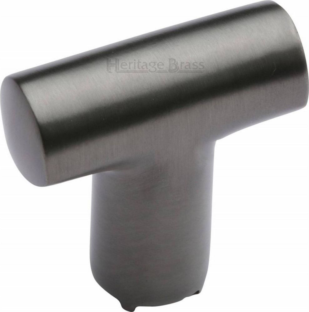 Heritage Brass Cabinet Knob T Shaped 35mm Matt Bronze finish - Bronze T ...