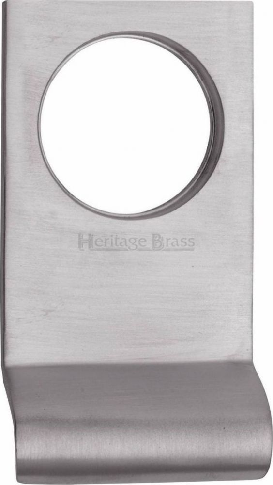 Heritage Brass Square Cylinder Pull Satin Chrome finish - Brushed Metal ...