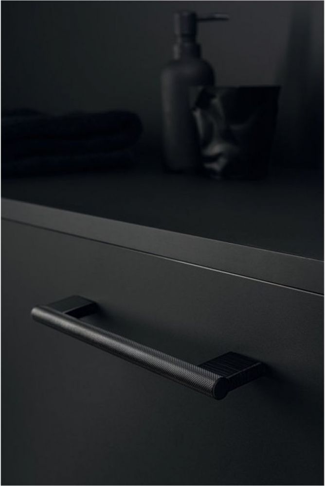 Aerdeco 10 Pack Black And Gold Knurled Cabinet Pulls 5 Inch(128) Hole ...
